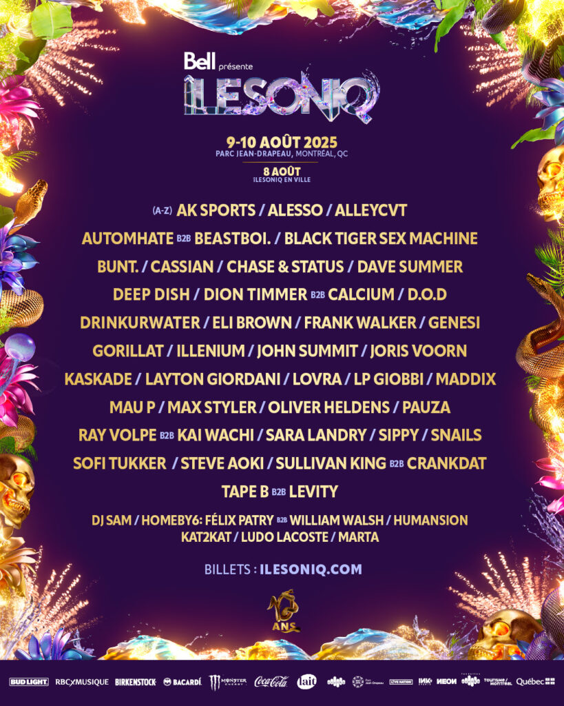 ÎleSoniq 2025 : John Summit, Illenium et plus au Parc Jean-Drapeau
