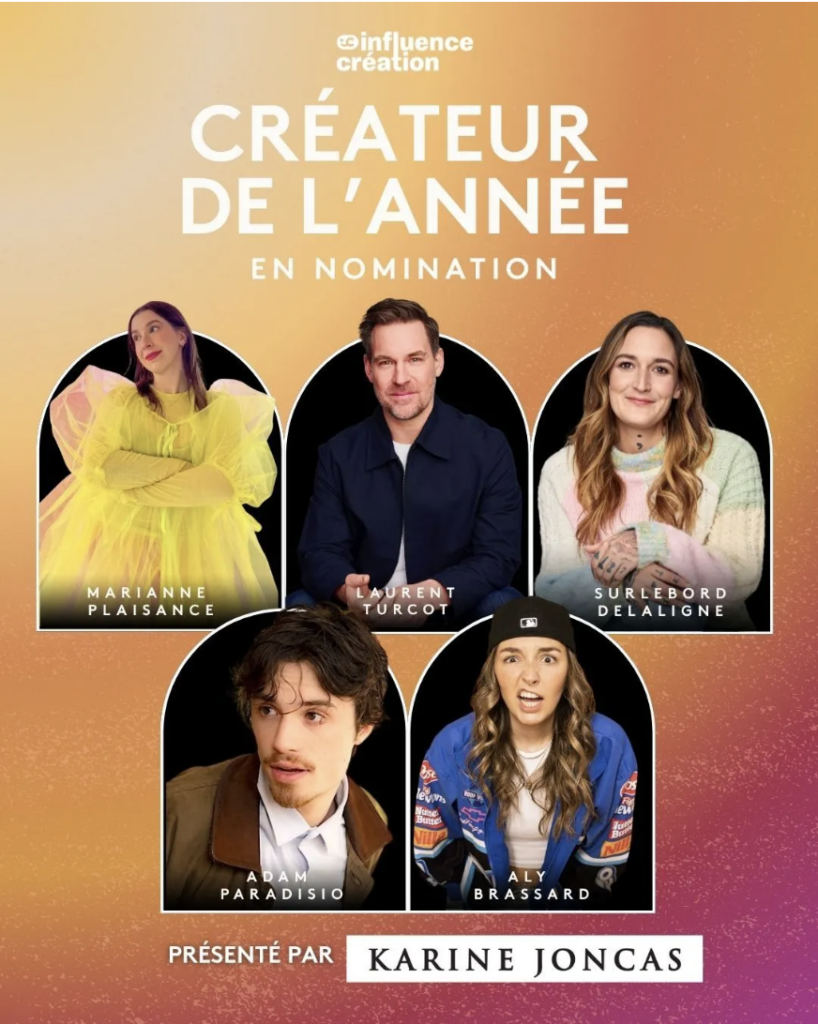 Gala InfluenceCréation 2026 : Math Duff à l’animation